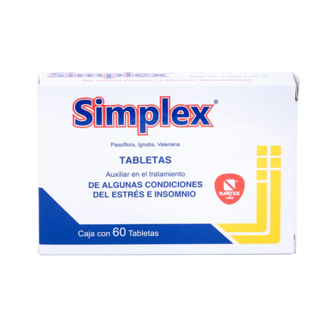 Simplex 60 Tabs Ansiedad Estrés Nalben